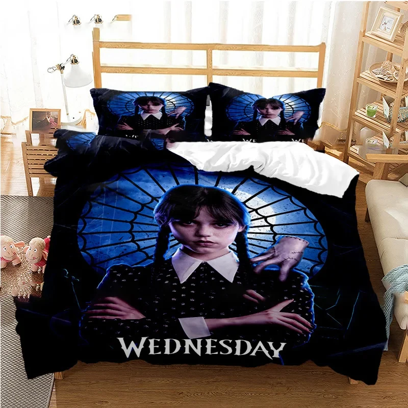Horror-TV-Shows-Wednesday-Addams-Bedding-Set-Boys-Girls-Twin-Queen-Size ...