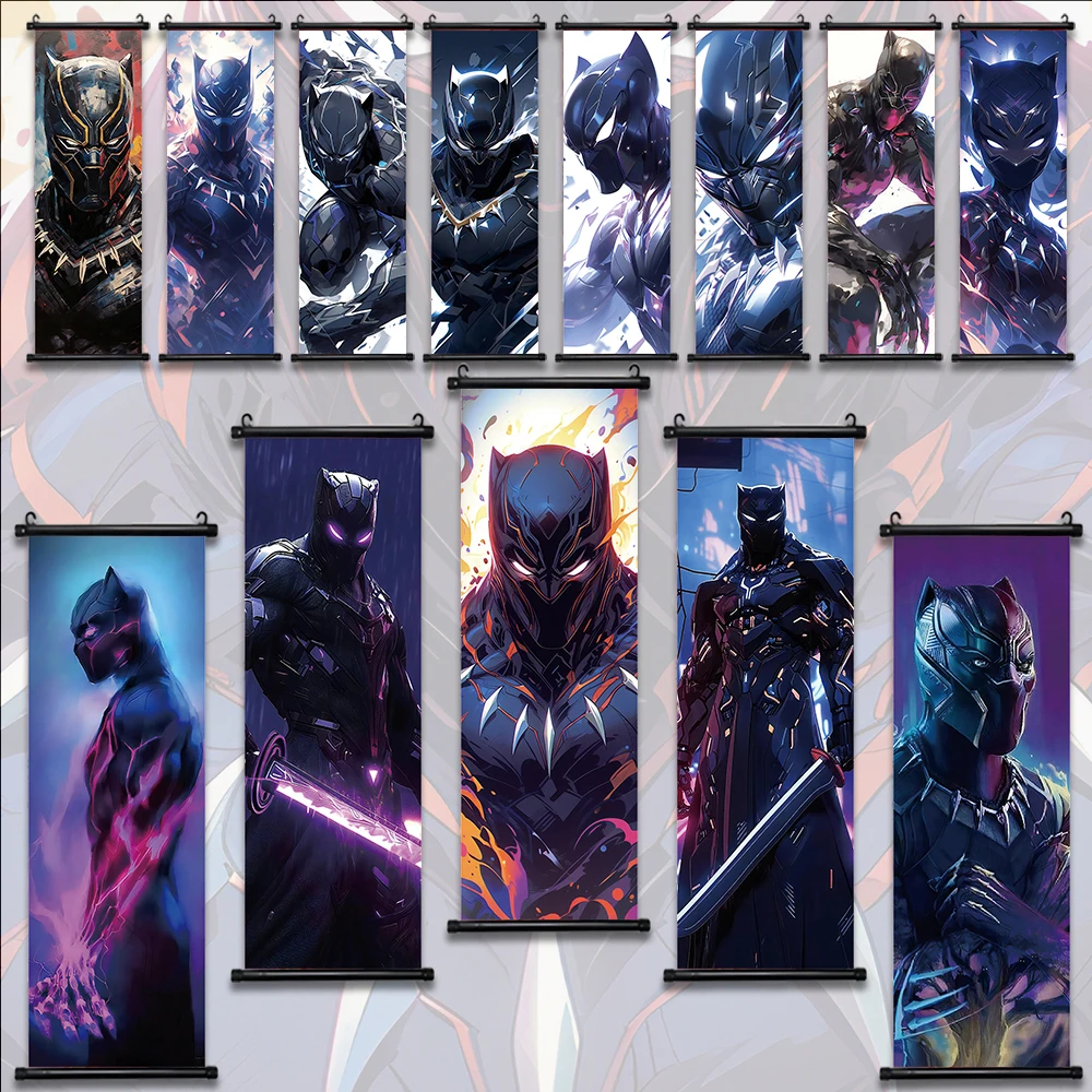 Black-Panther-Marvel-Movie-Poster-HD-Wall-Canvas-Painting-Home ...