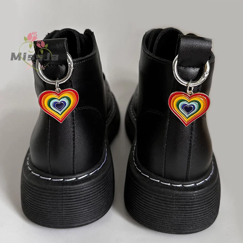 Rainbow-Drops-Oil-Love-Martin-Boots-Shoes-Buckles-Decoration-Colorful ...