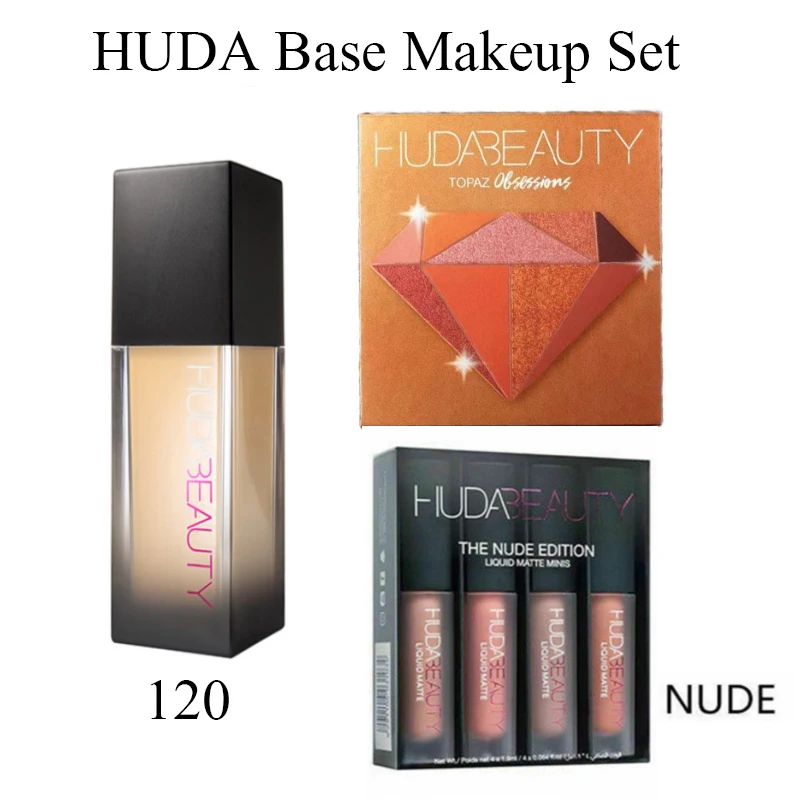 HUDA-Base-Makeup-Set-Foundation-Lipsticks-Eye-Shadow-All-in-One-Eye ...