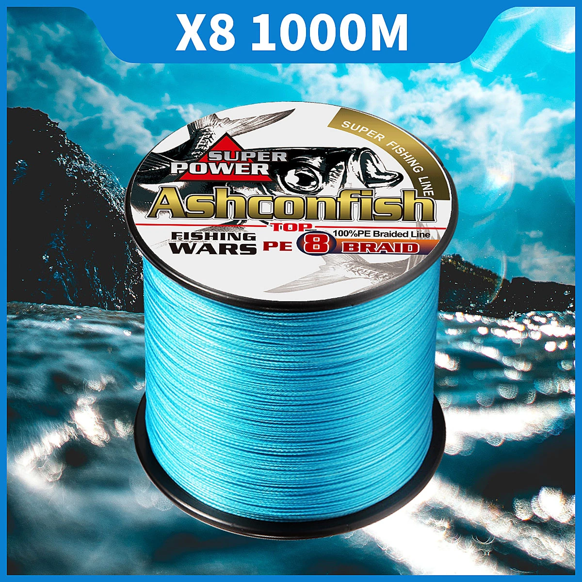Super-Longline-Fishing-Line-1000M-8-Strands-6-10-200-300LB-Strong ...