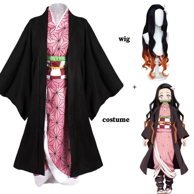 Anime Kamado Nezuko Cosplay Costume Demon Slayer Cosplay, 57% OFF