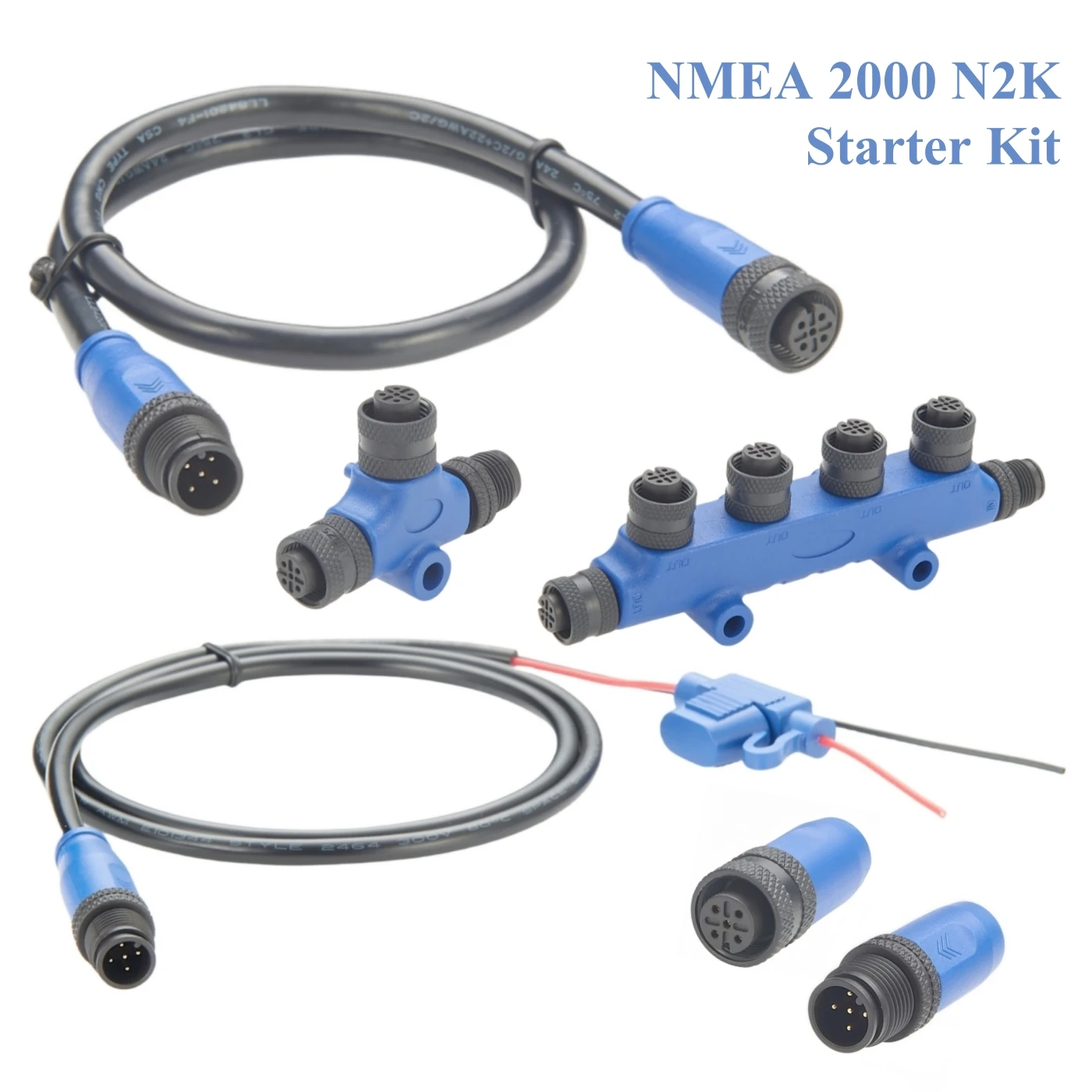 NMEA 2000 Starter Kit Marine Grade Backbone Drop Cable T Connector 4 ...