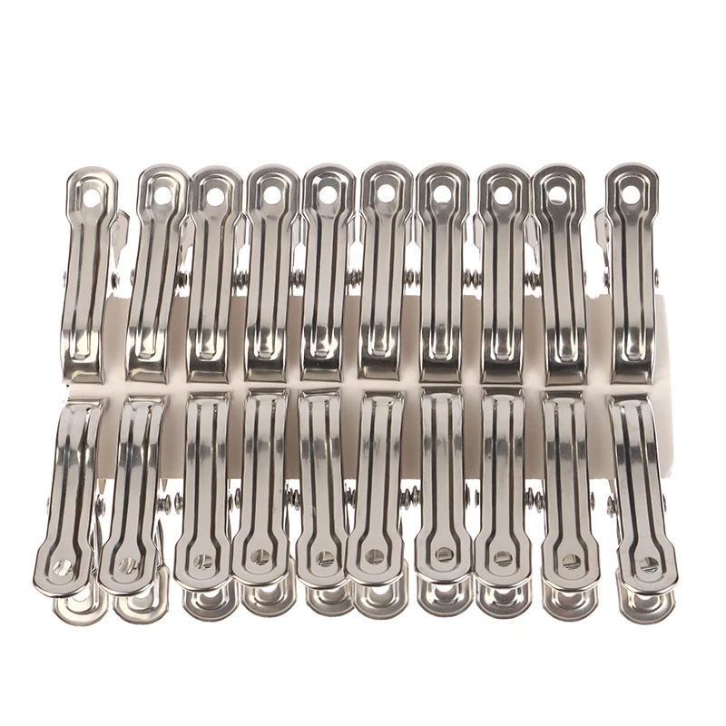 20 piezas Clips para ropa, Clips para toallas de piscina de acero ...