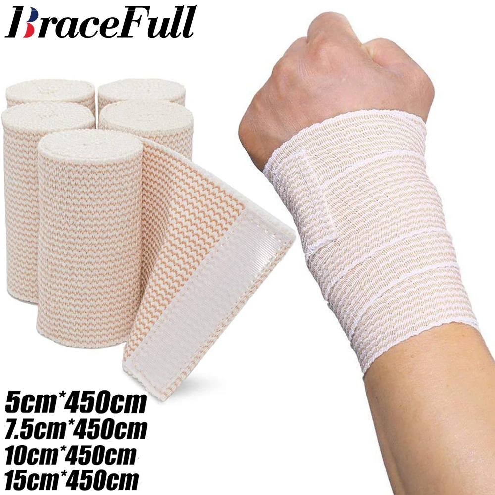 1-Roll-Elastic-Bandage-Wrap-Compression-Bandage-with-Self-Closure-Ideal ...