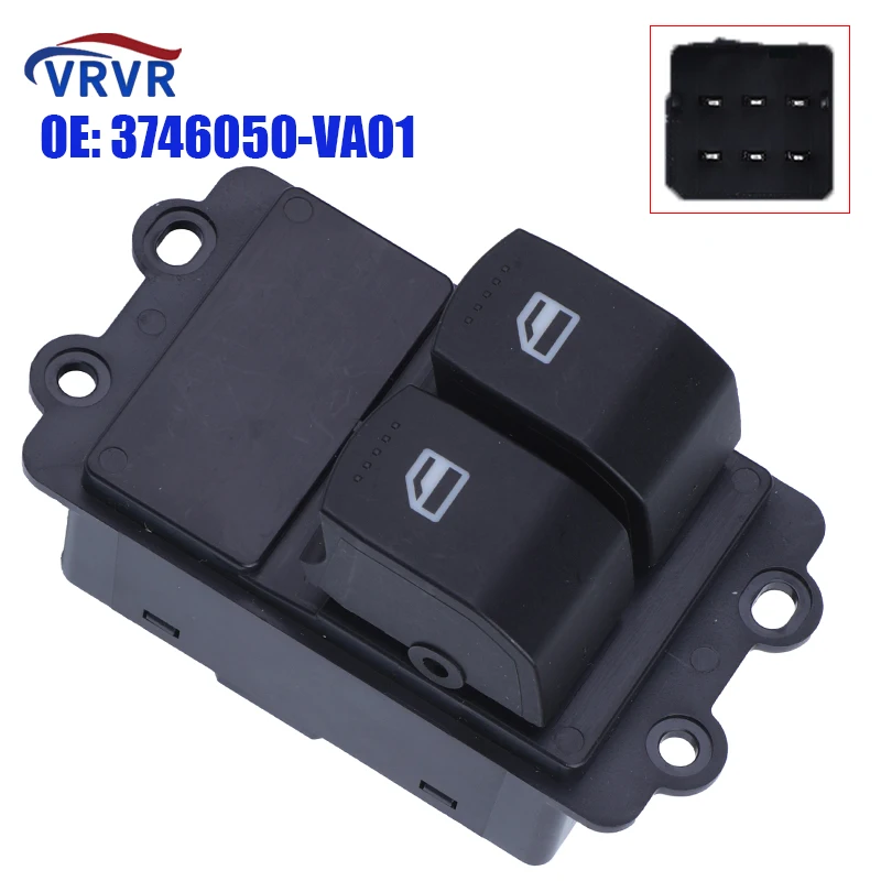 VRVR-3746050-VA01-3746050VA01-6-Pins-Power-Single-Window-Switch-For ...