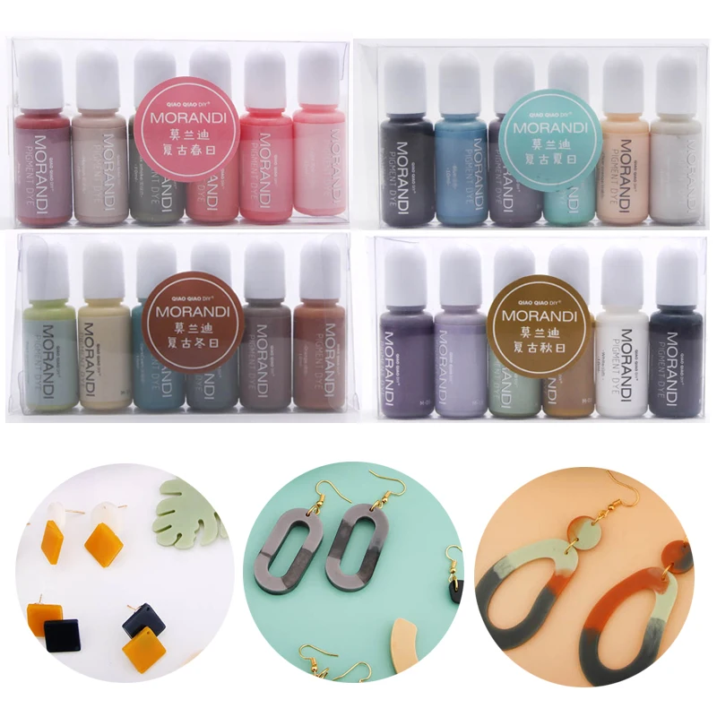 6Pcs-Set-Morandi-Resin-Pigments-Kit-Liquid-Colorant-Four-Seasons-Color ...
