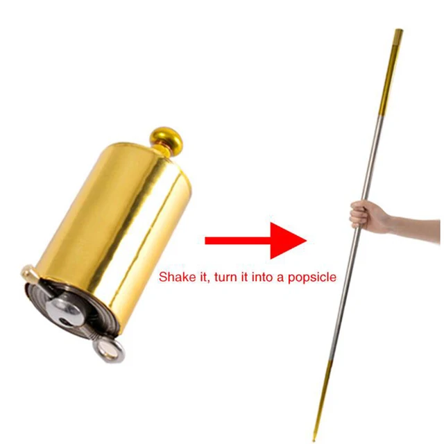 Portable Pocket Magic Staff Steel Magician Wand 110cm Tricks Metal ...