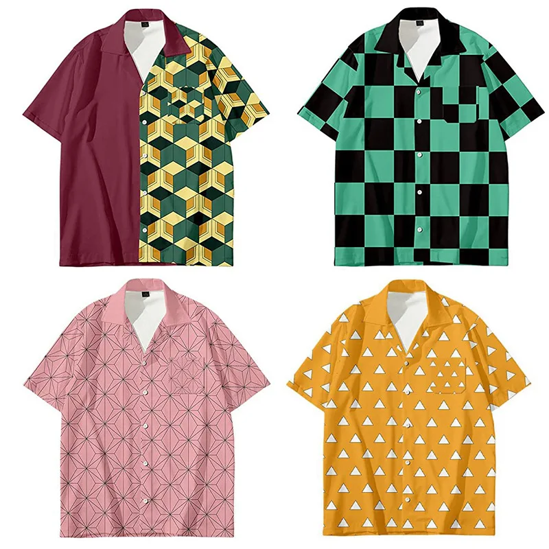 2022-Anime-Demon-3D-Printing-Unisex-Shirt-Women-Men-Casual-Summer-Short ...