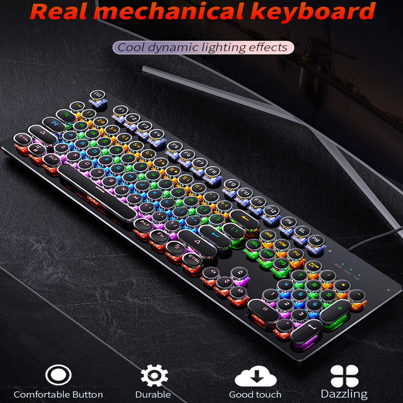 Punk-Edition-Mechanical-Gaming-Keyboard-104-Keys-Anti-Ghosting-USB ...