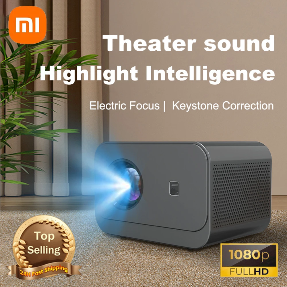 Xiaomi-New-MINI-Projector-Portable-3D-Theater-WIFI-Sync-Android-OS ...