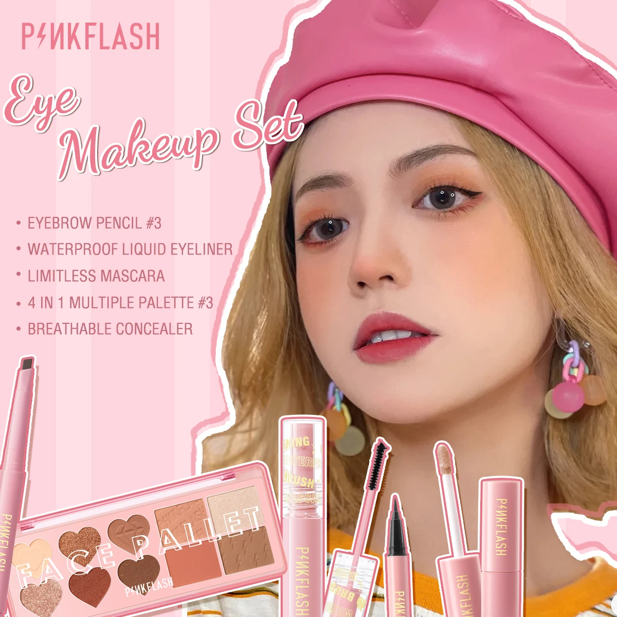 PINKFLASH-1-Anniversary-Eye-Makeup-Set-Liquid-Foundation-Concealer ...