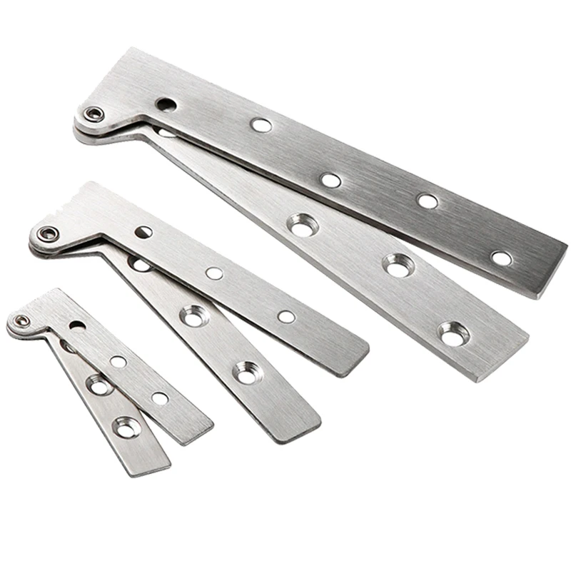 NEW 10PCS Stainless Steel Door Pivot Hinges 360 Degree Rotation ...