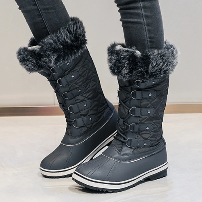 botas-de-invierno-mujer-botas-de-nieve-botines-para-mujer-zapatos-con ...