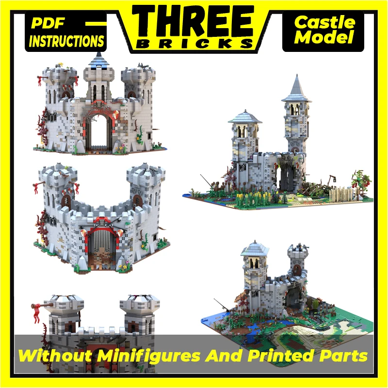 MOC-Fortress-Model-Building-Blocks-5-Knight-Castles-Technical-Bricks ...
