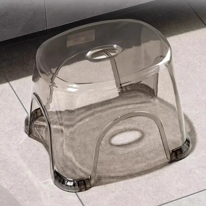Acrylic-Transparent-Small-Ottomans-Household-Low-Stool-Living-Room ...