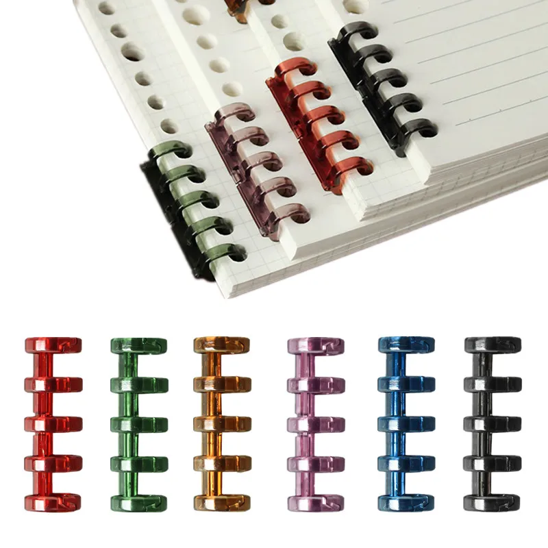 5pcs/lot Loose Leaf Binder Retro Color Loose-leaf Notebook Diary Binder ...