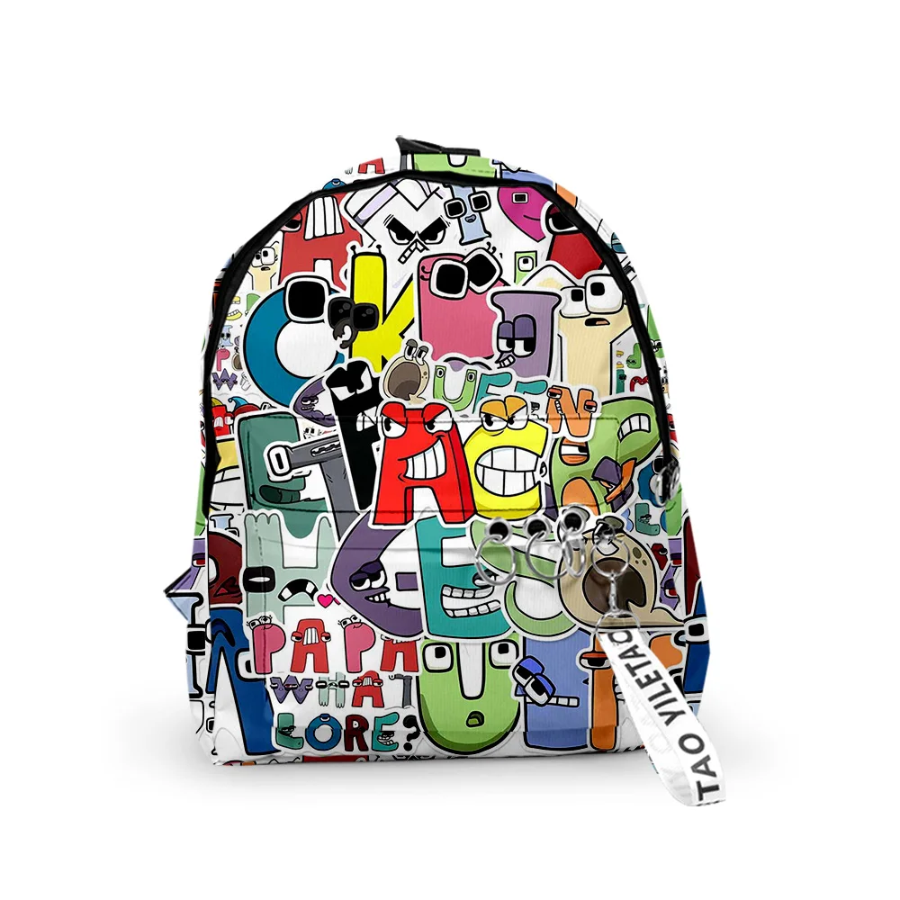 3D Alphabet Lore Backpack Primary Middle School Students Children Boys ...