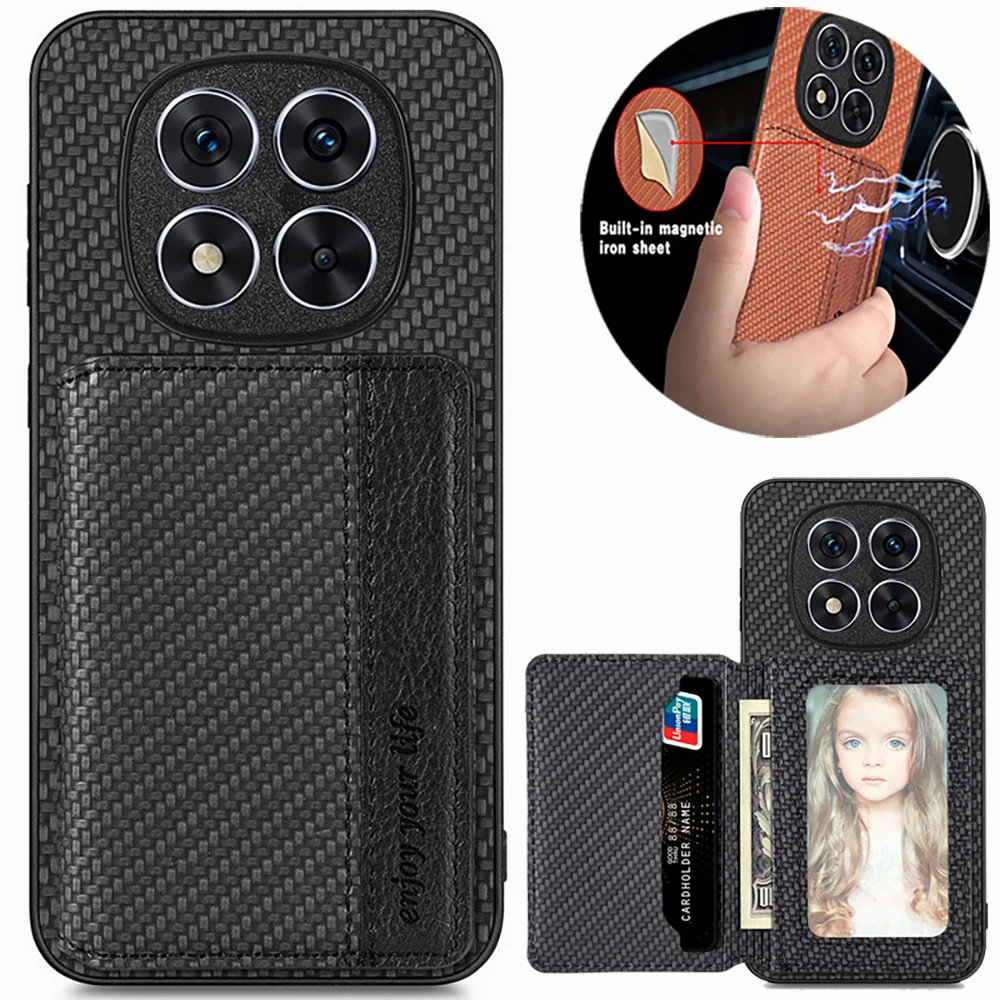 RFID Leather Wallet Back Case - Premium Protection and Style for Redmi ...