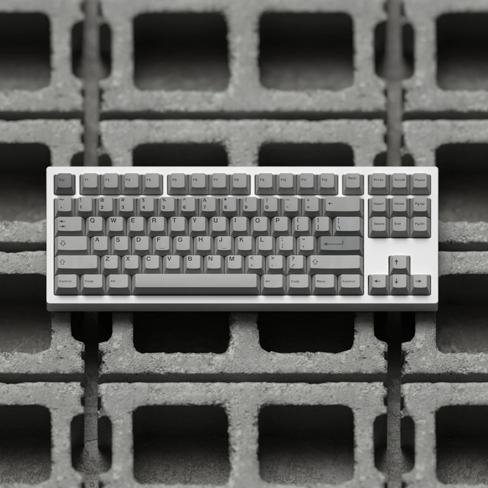 Cement Grey Color Simple Design Keycaps For Cherry Mx Switch Mechanical ...