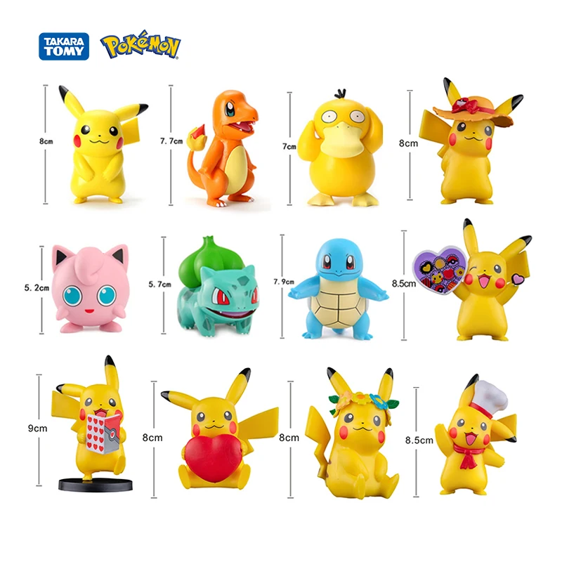 Pokemon-Anime-Action-Figures-Pikachu-Toys-Model-Charmander-Psyduck ...