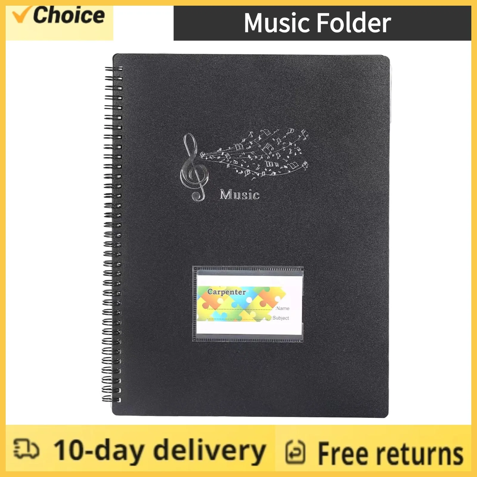 Music Folder 20 Plastic Sleeves Sheets Choral Music Folders for Stage ...