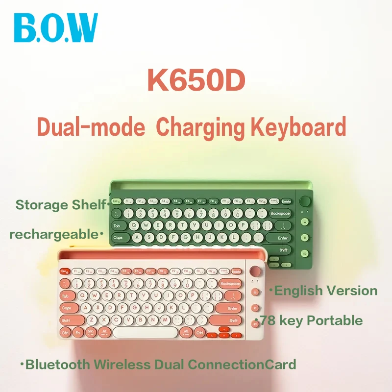 B-O-W-K650D-Bluetooth-Wireless-Dual-mode-Charging-Keyboard-Portable ...
