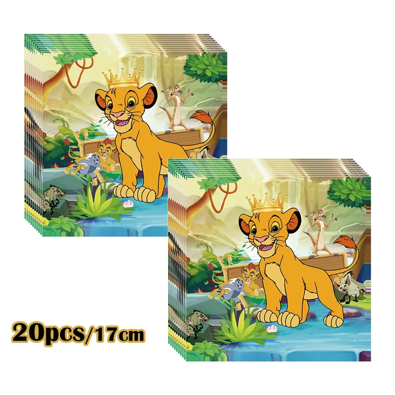 Nueva decoración para fiesta del Rey León Simba, plato de papel ...