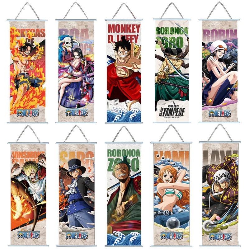 Generic Japan Anime One Piece Paintings Luffy Ace Sanji Sabo Hancock ...