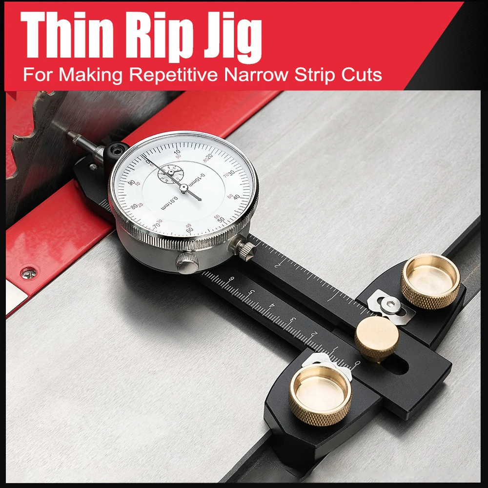 Table-Saw-Thin-Rip-Jig-Table-Saw-Jig-Dial-Indicator-Wood-Rip-Cutting ...