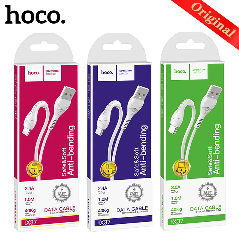 HOCO-X37-for-Iphone-Data-Cable-Android-Type-c-Durable-USB-Mobile-Phone ...