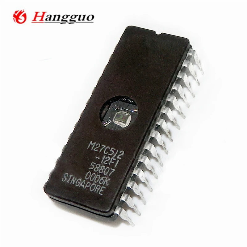 Movimenta-o-IC-da-microplaqueta-de-Eprom-M27C512-12F1-M27C512-27C512 ...