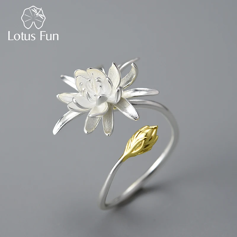 Lotus-Fun-Night-Blooming-Cereus-Flower-Adjustable-Rings-for-Women-925 ...
