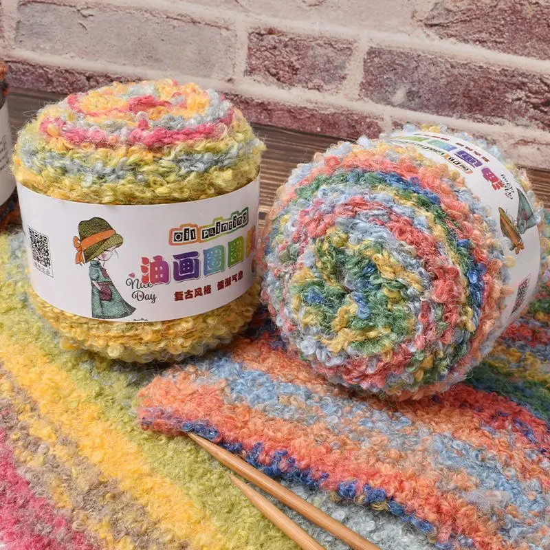 Circle-Line-Featured-Loop-Yarn-Handmade-DIY-Irregular-Hat-Clothing ...