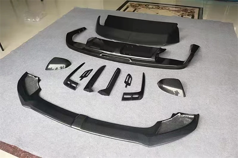 High Quality REAL Carbon Fiber For Bentley Bentayga W12 Front Lip Rear ...