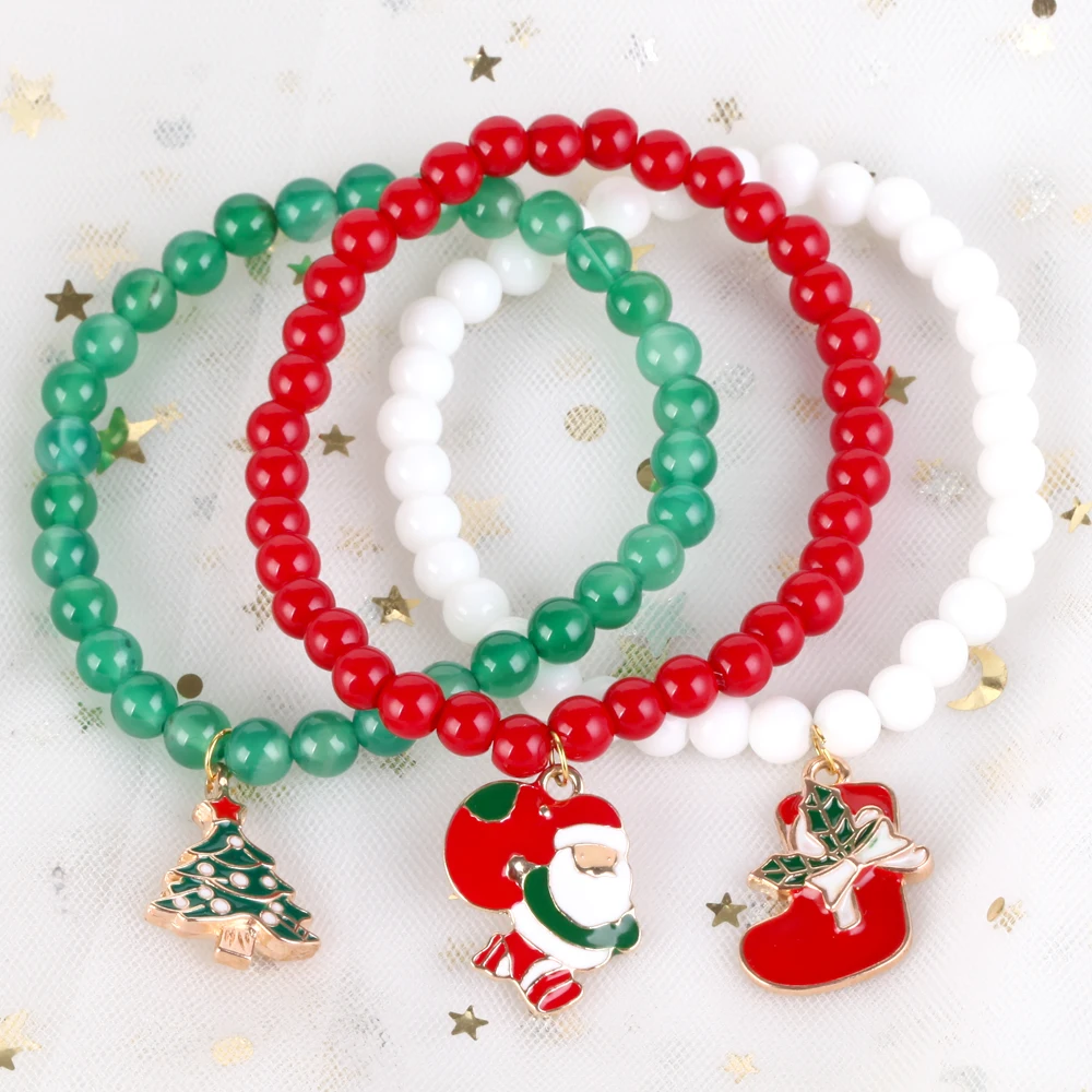 6mm-Santa-Claus-Christmas-Tree-Christmas-Pendant-Bracelet-Natural-Stone ...