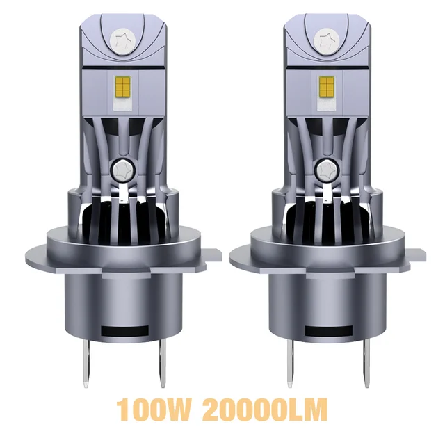 120W H7 LED Headlight Bulb Mini With Fan CSP Car Headlamp Auto Diode ...