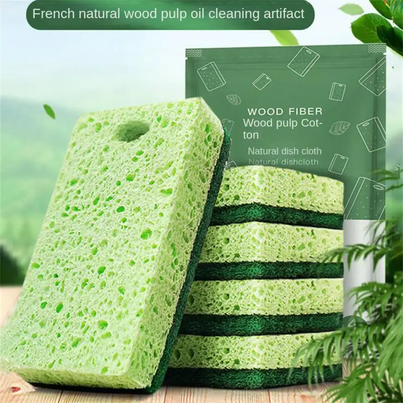 New Cleaning Sponge Wood Pulp Foam Sponge Block Kitchen Water ...