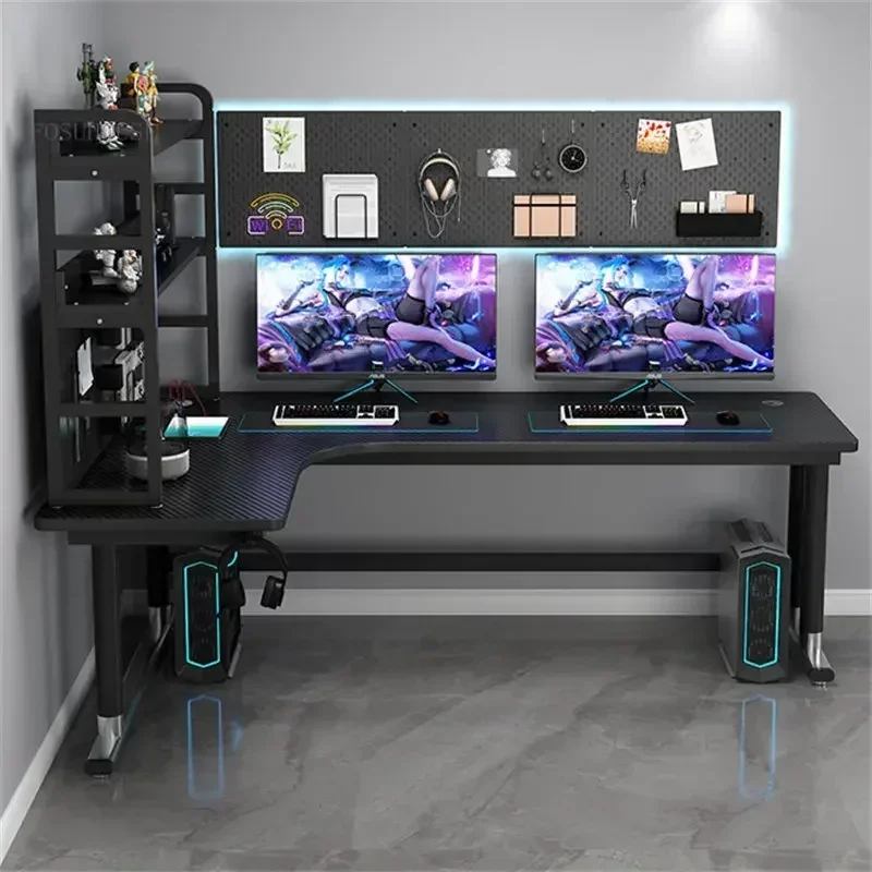 Minimalist-Carbon-Fiber-Computer-Desks-Office-Furniture-Corner-Desktop ...