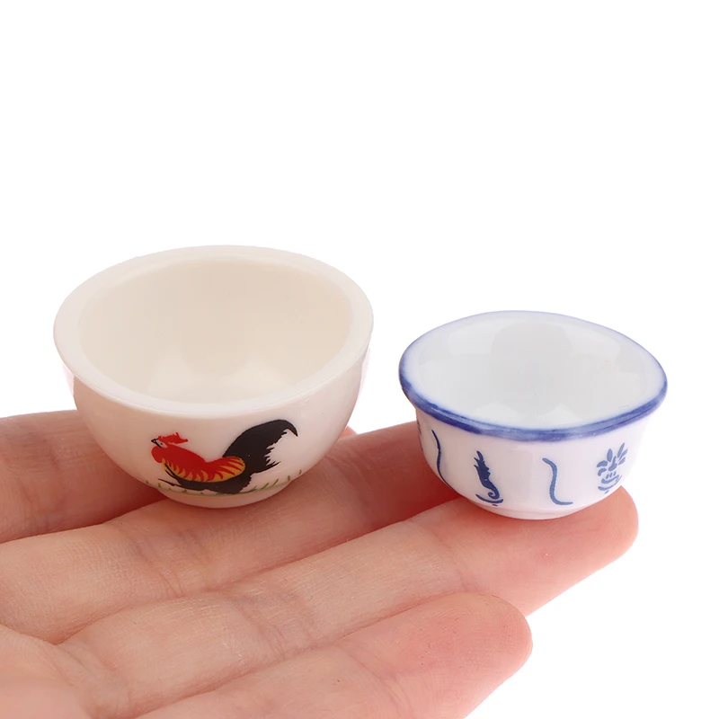 1PC-Miniature-Dollhouse-Mini-Ceramic-Bowl-Model-Kitchen-Accessories-For ...