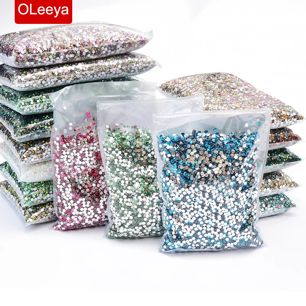 Glitter-Grystal-Non-Hotfix-Strass-Silver-Gel-ia-Inferior-Flatback ...