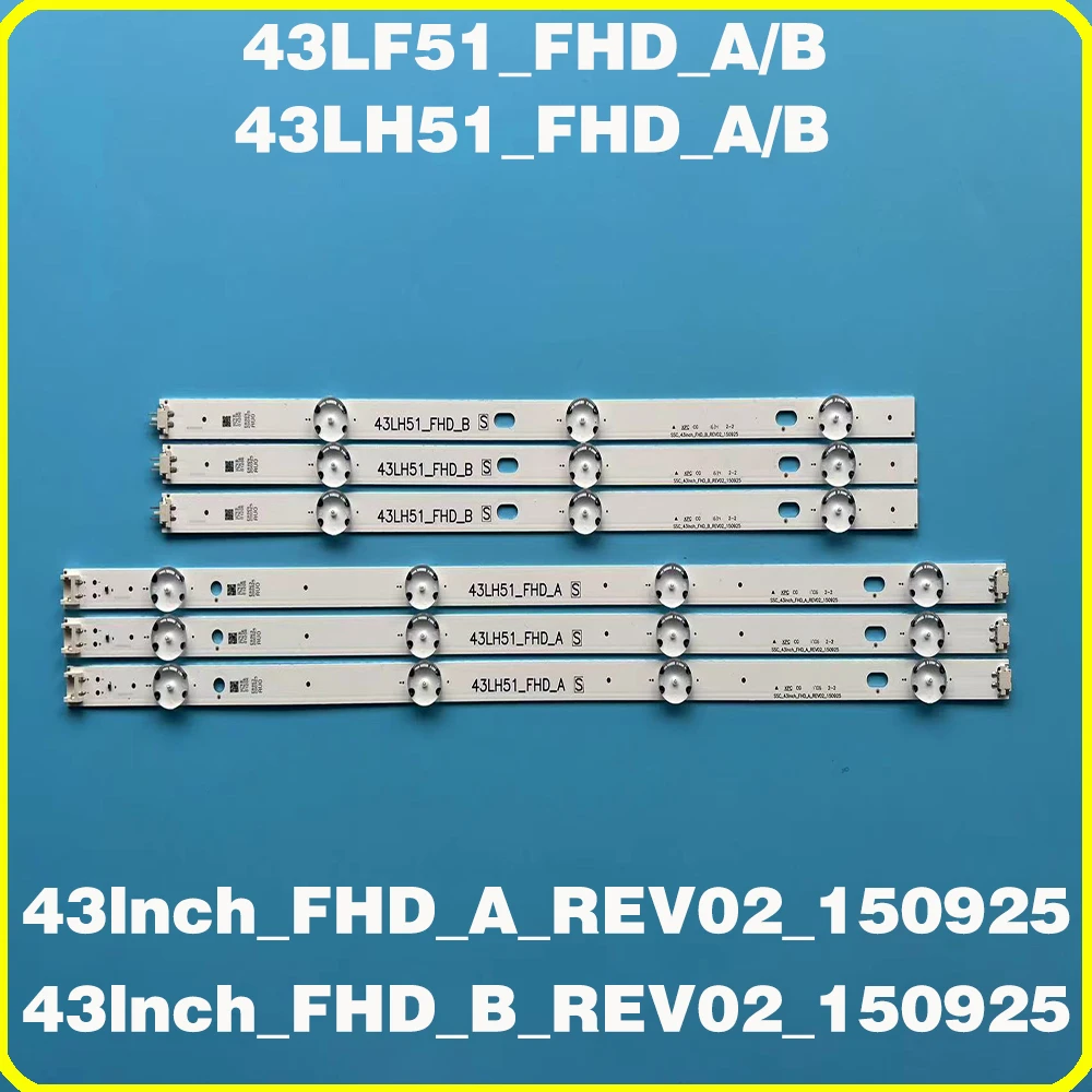 New Led Backlight Strip For Lg 43lf510v 43lf5100 43lh590 43lh510v ...