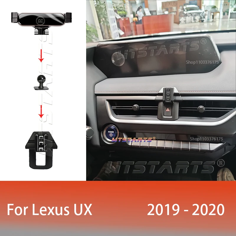 Car Phone Holder Mobile Mount Stand For Lexus UX 2009-2021 Adjustable ...