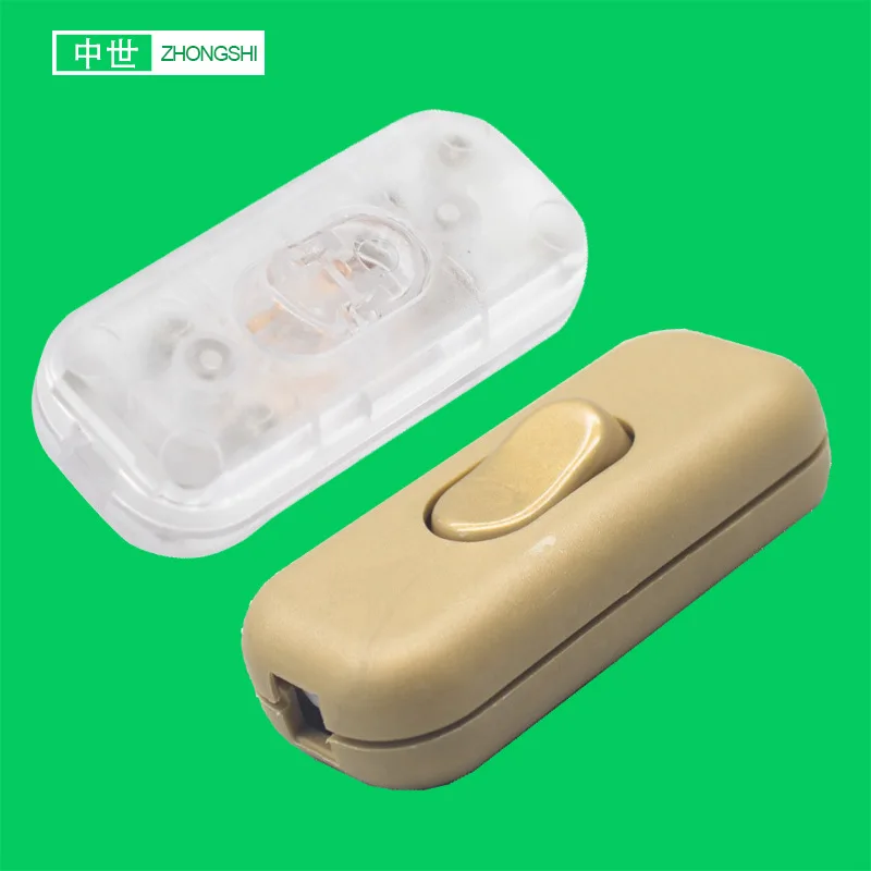 XX-302-Light-Switch-AC-250V-6A-In-line-Switch-GOLD-Table-Desk-Lamp-Cord ...