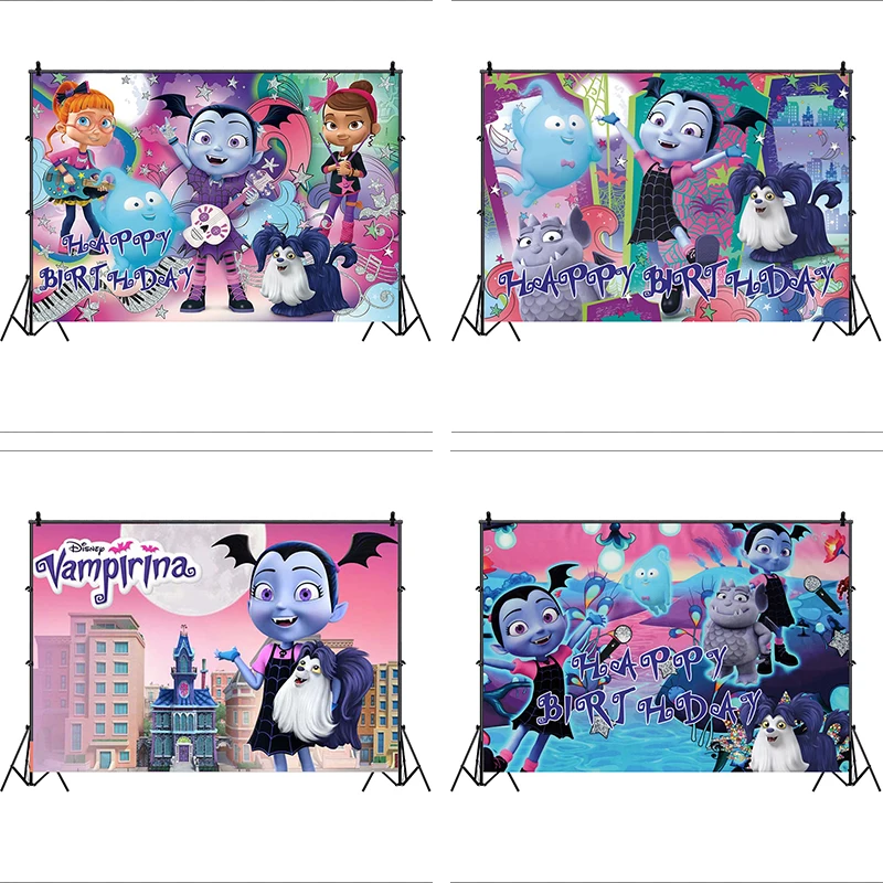Disney-Vampirina-Creepy-Caroline-Figure-Backdrop-Happy-Birthday ...
