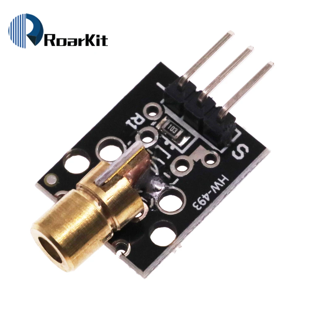 5-10PCS-KY-008-650nm-Laser-sensor-Module-6mm-5V-5mW-Red-Laser-Dot-Diode ...