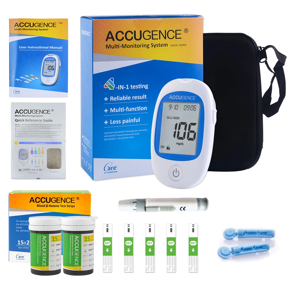 Fast-Test-Blood-Ketone-Meter-Kit-for-Keto-Diet-with-Ketone-Monitor-and ...