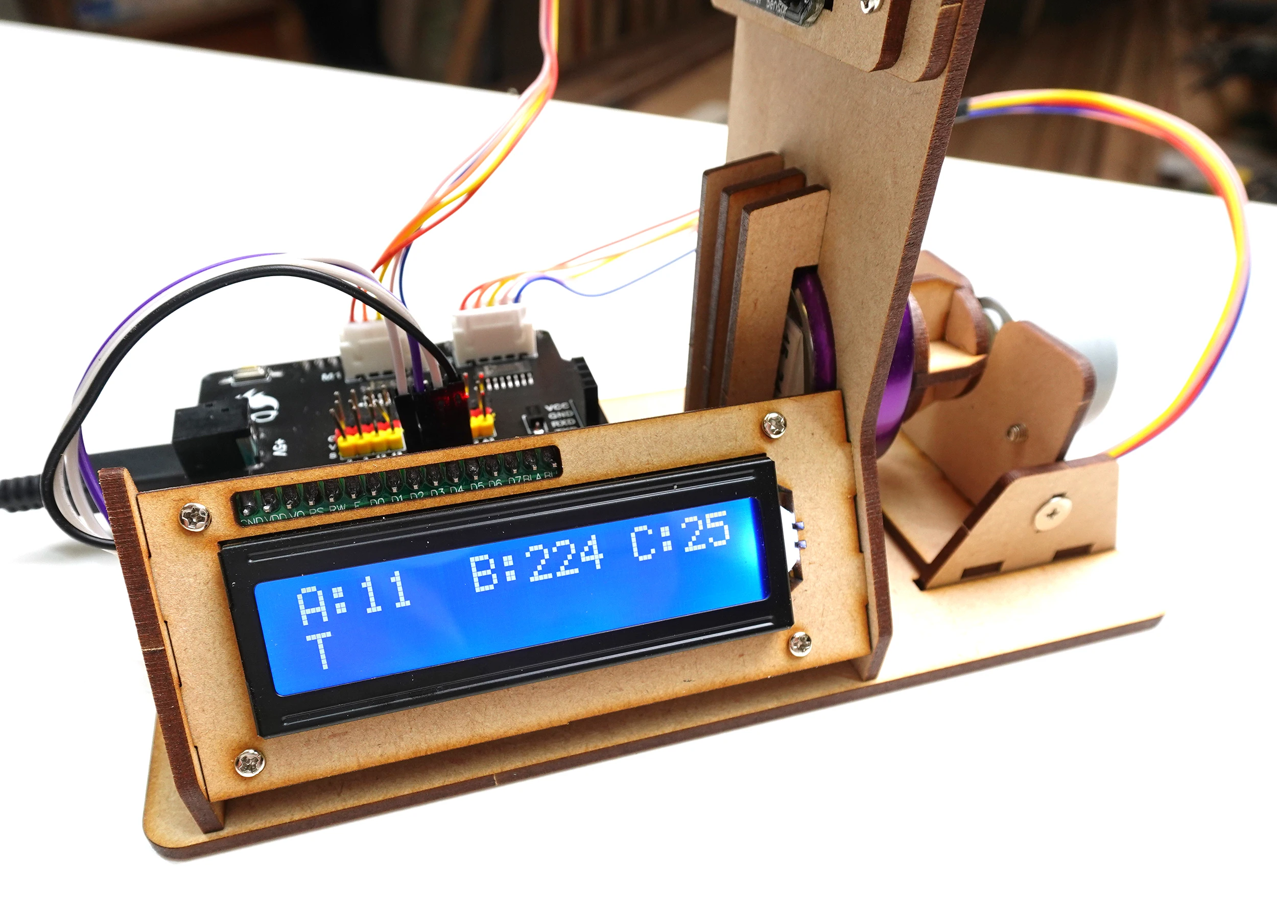 Automatic Unlocking Robot with LCD Screen Stepper Motor Robot DIY Kit ...