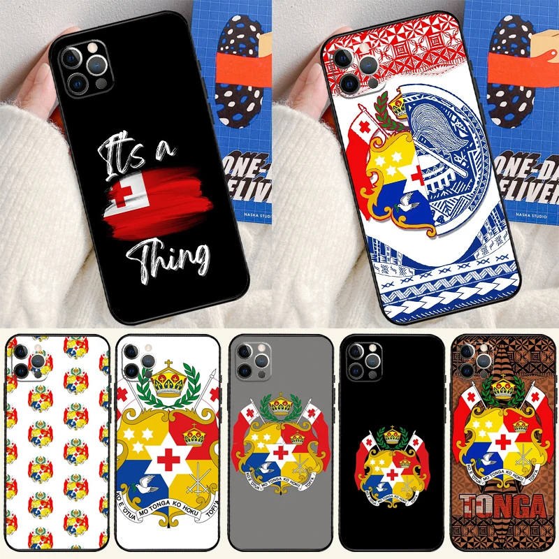Tongan Coat of Arms Tonga Cover Case For iPhone 16 15 14 13 12 11 Pro ...