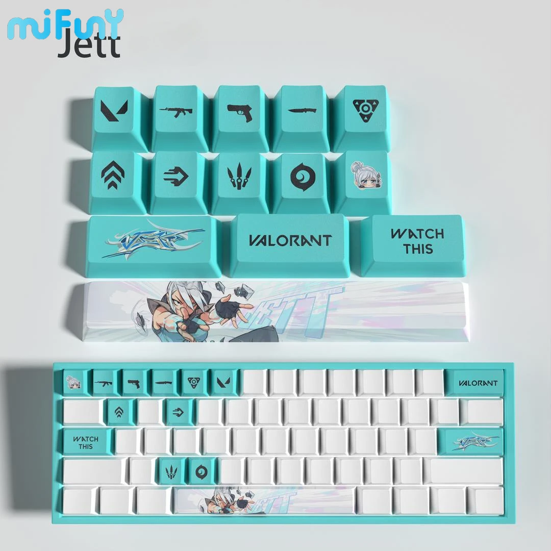 Mifuny-Valorant-Keycaps-Set-14-pr-dire-JETT-Mechanical-Keyboard-Sage ...